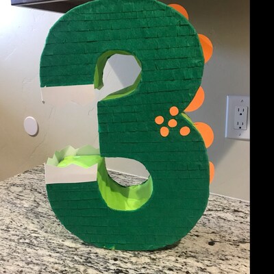 Dinosaur Number Pinata - Etsy