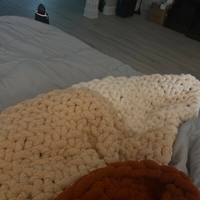 Chunky Rug Chunky Knit Carpet Giant Knit Throw Jumbo Knit - Etsy