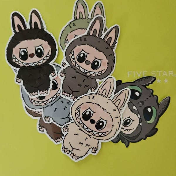 Bunny Monster Notepad – 3.5x3.5 Square Sticky Notes for Journaling, To ...