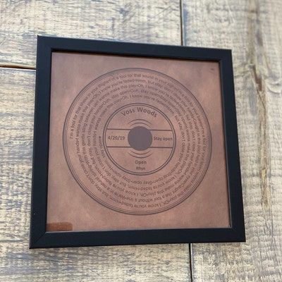 3rd Anniversary Gift First Favorit Dance Song Personalized Leather ...