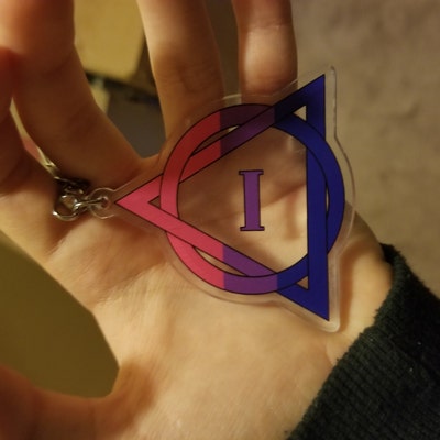 Therian Theta Delta Symbol Pride/lgbtq Double-sided Keychain - Etsy