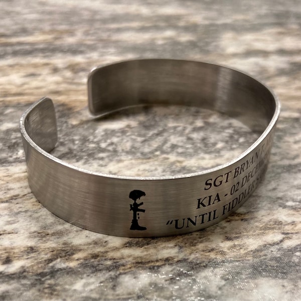 Memorial Bracelet in Memory of Soldier Bracelet Honor the Fallen ...