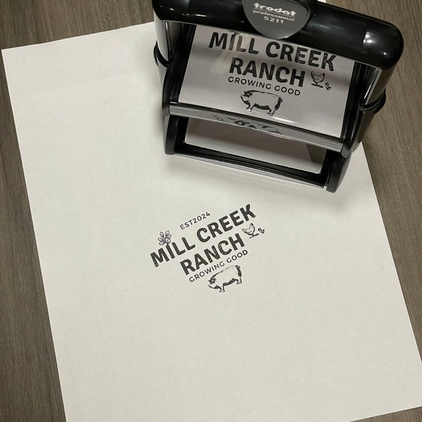 Heavy Duty Self Inking Custom Stamps for Business Logo | Customized Art ...