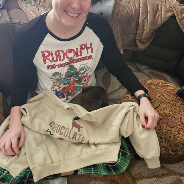 Chocolate Labrador Christmas Sweatshirt, Labrador Holiday Sweater ...