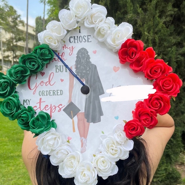 Personalized Graduation Cap Topper, Black Queen Grad Cap Topper, Class ...