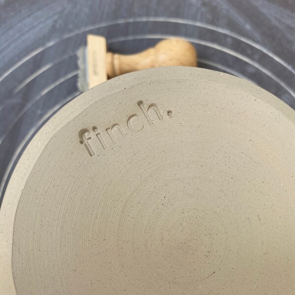 Custom Clay Stamp With Your Name or Text, Signature Stamp for Pottery ...