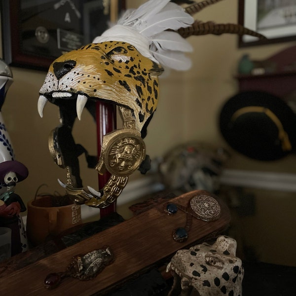 Aztec Warrior Helmet Mask - Etsy