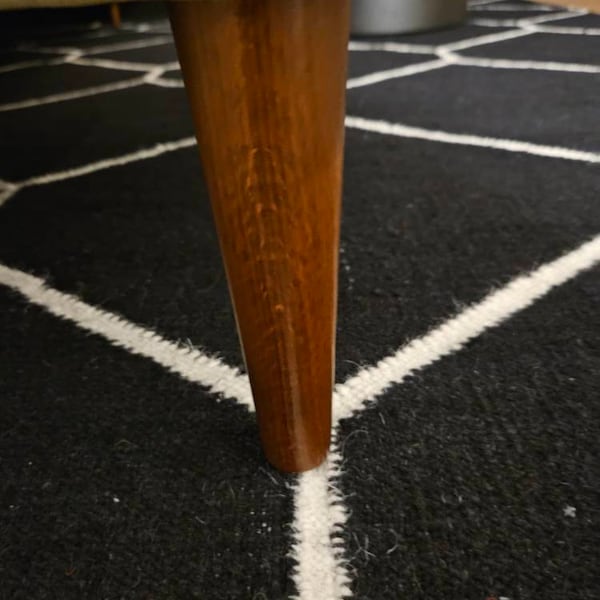 Modern Square Chunky Block Furniture Legs 90mm High Wooden Replacment ...