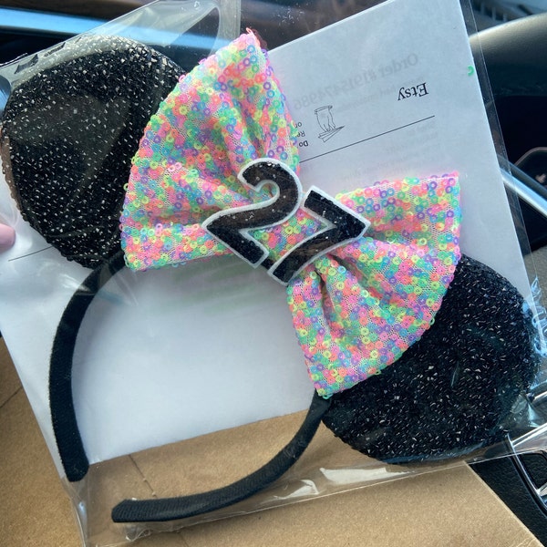 Birthday Mouse Ears Birthday Party Ears Any Age Birthday Magic Mouse ...