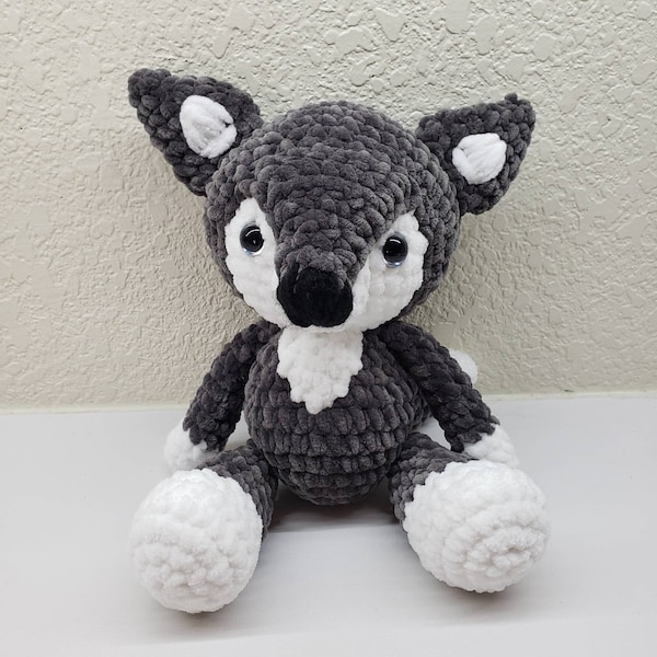 Wolf CROCHET PATTERN, Amigurumi Woodland Stuffed Plush Toy Plushie Baby Toy, Crochet Animal PDF ...