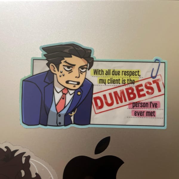 Phoenix and Ryuunosuke Dumb Client Sticker - Etsy