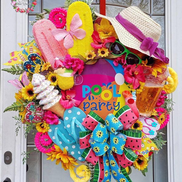 Round Hummingbird and Nest Wreath Sign, Mother's Day Wreath Sign, UV ...