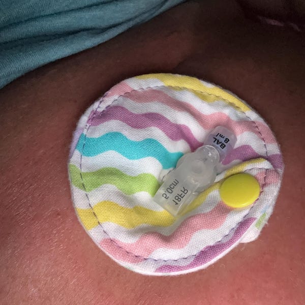 G Tube Pads Pack of 6 / Tubie Pads / Blue G Tube Pads / Feeding Tube ...