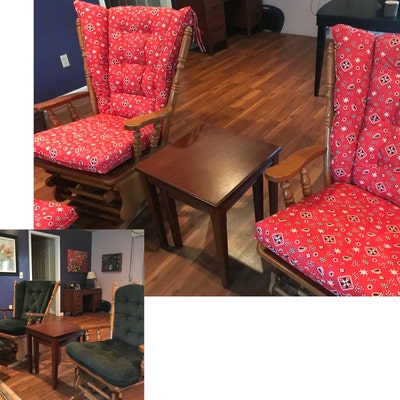 Wingback Rocker Replacement Cushions / Canadian Rocker Cushions ...