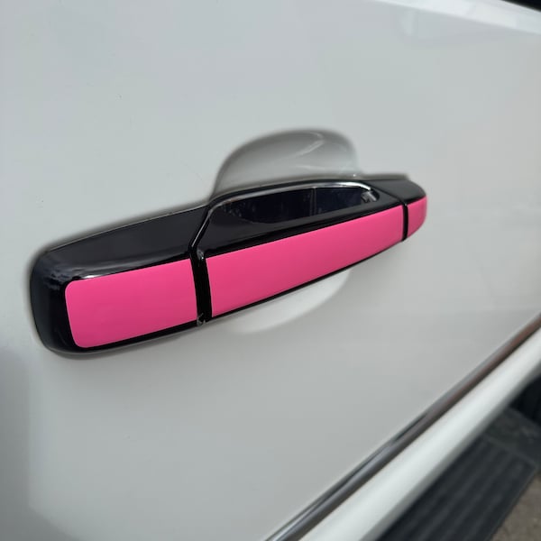 Full Set of Custom Black OR Chrome Door Handle Overlays / Covers for ...