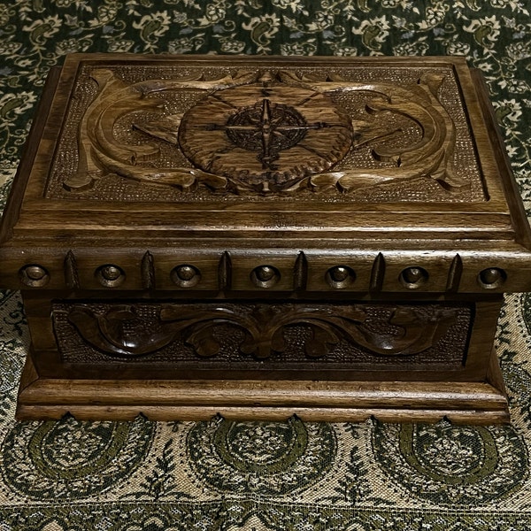 Treble Clef Music Note Secret Locking Jewelry Box With Hidden Lock and ...