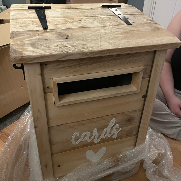 Handmade Rustic Letterbox for Weddings- CUSTOMISABLE | Wedding ...