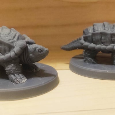Snapping Turtle Set 3D Printed Resin Miniature Tabletop Role Playing ...