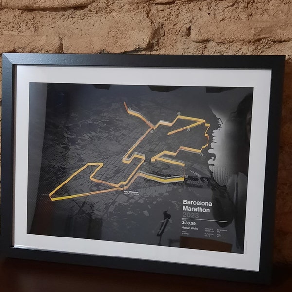 Chicago Marathon / Personalised Route Map - Etsy