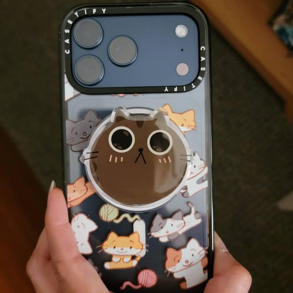Cute Cat Phone Grip | Cat Phone Griptok | Griptok Phone Accessory ...