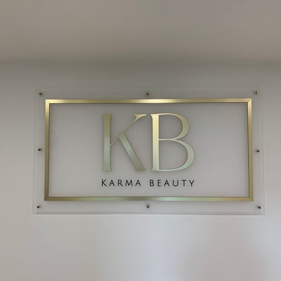 Nail Shape Display Sign Acrylic Salon Sign Aesthetics & Nail Care ...