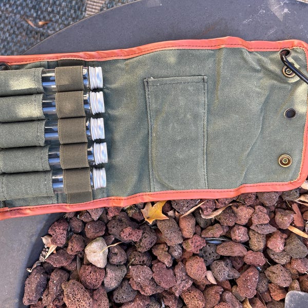 Bushcraft Camping Spice Kit With Glass Jars, Funnel and Carabiner Great ...
