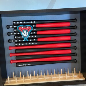 Custom Team Logo Baseball Bat Flags - Etsy