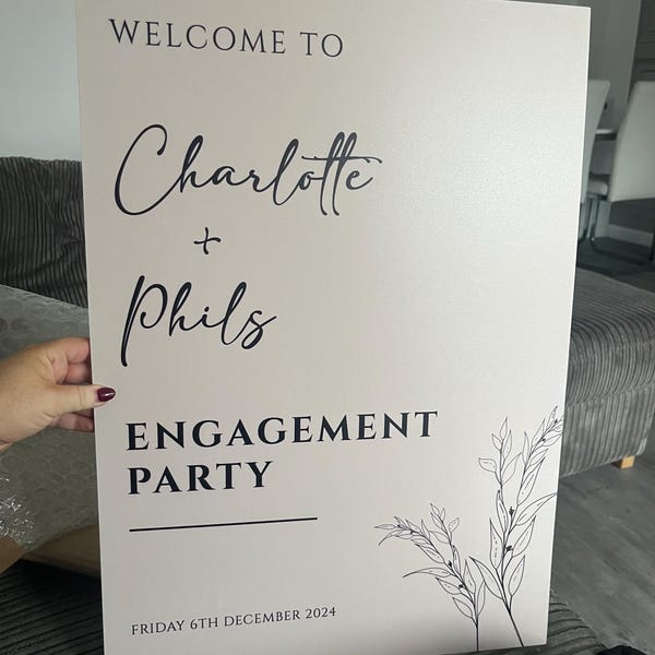 RED ROSES Welcome Sign, Printed Sign A1 A2 A3 A4, Welcome Sign Order of ...