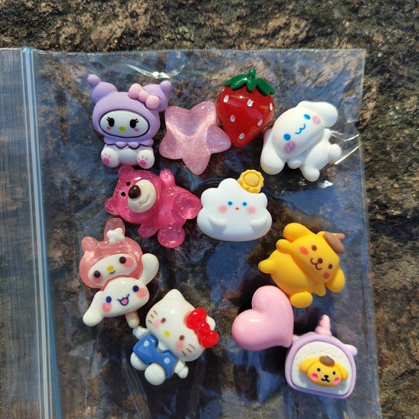 Choose Your Own Charms 11 Pcs or 22 Pcs Kawaii Dumplings 3D Shoe Charms ...