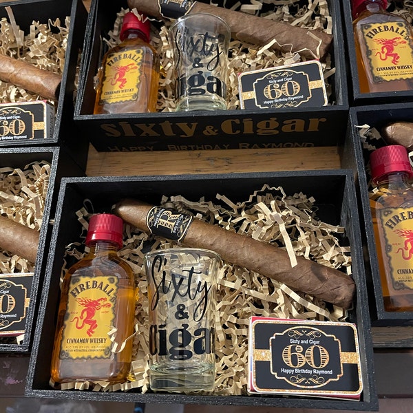 Custom Milestone Birthday Cigar Labels Party Favor 30th 40th 50th ...