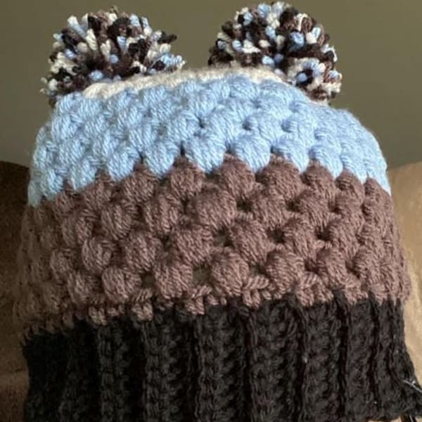 KNIT Bulky Double Brim Hat Pattern / Claudetta Hat / EASY / PDF - Etsy