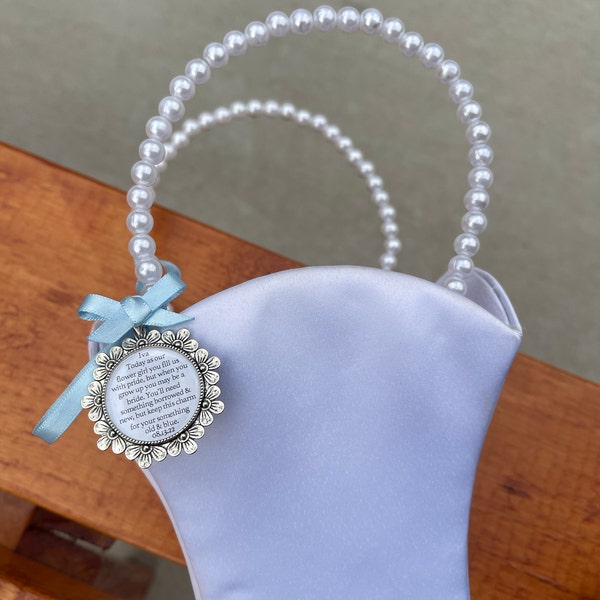 Flower Girl Bridesmaid Something Old Something Blue Keepsake Bouquet ...