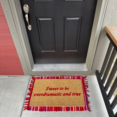 Lucky St. Patrick's Day Doormat, Rainbow and Clover Door Mat, Irish ...