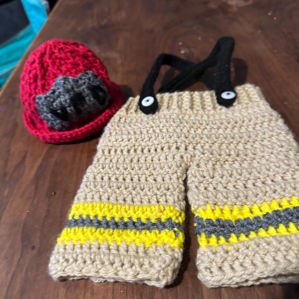 CROCHET PATTERN Baby Construction Outfit, Baby Work Boots, Pattern 0-9 ...