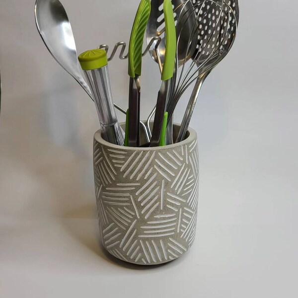 Silicone Flowerpot Mold Stripe Cement Pot Molds Concrete Bowl Design ...
