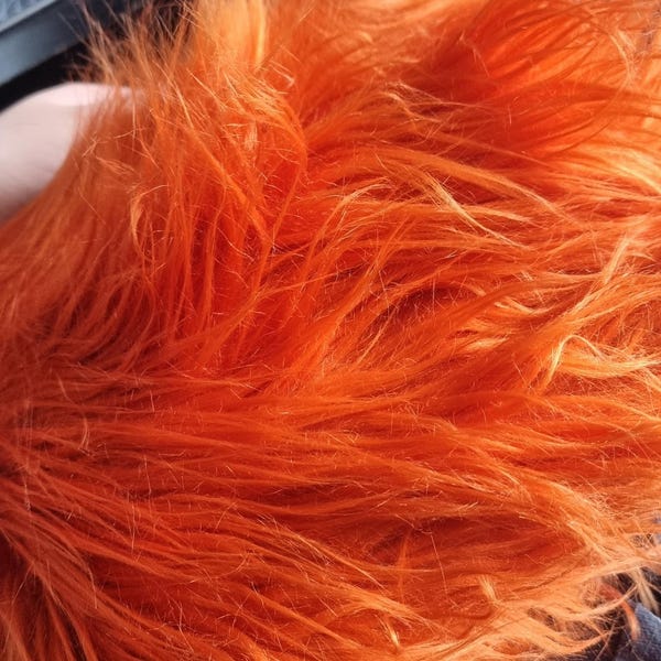 Luxury Fox Fur Fabric, Fluffy Long Pile Faux Fur, High Density Thick ...