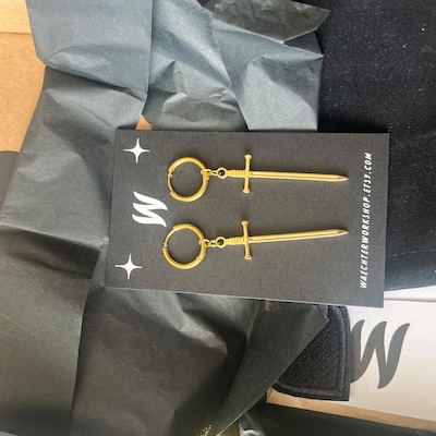 Gothic Punk Dagger Rose Enamel Pin Dark Chic Punk Accessories Hard ...