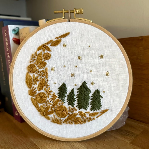 Celestial Embroidery Pattern | Digital Embroidery Pattern | Boho ...