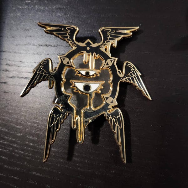 Corrupted Seraph, Enamel Pin - Etsy
