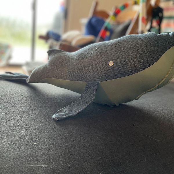 Denim Whale Instant Digital Printable Sewing Pattern With Step by Step ...