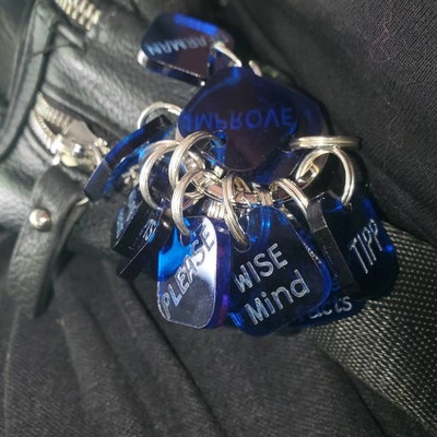 Dialectical Behavior Therapy DBT Skills Charm Keychain, Mental Health ...