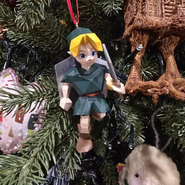 Legend of Zelda Young Link Christmas Ornament - Etsy