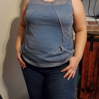 Pink Linen Vest Size S. - Etsy