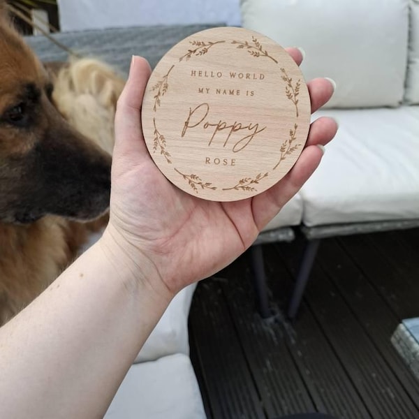 Baby Milestone Disc Set | Hello World Milestone Cards | Newborn Gift ...