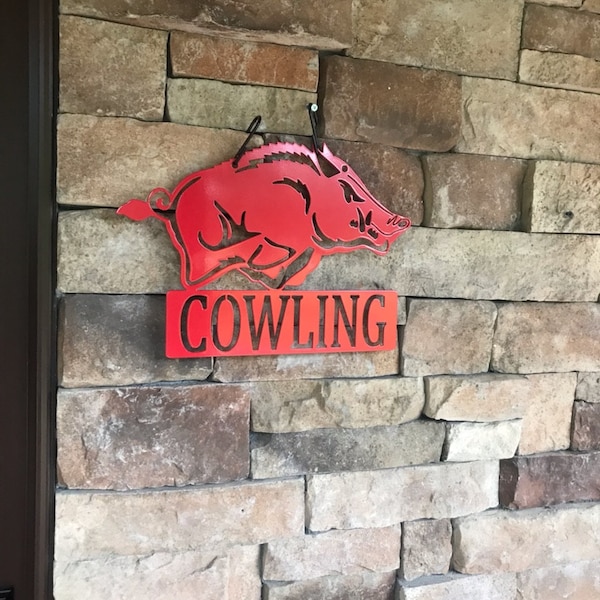 Metal Licensed Metal Razorback Cut Out - Etsy