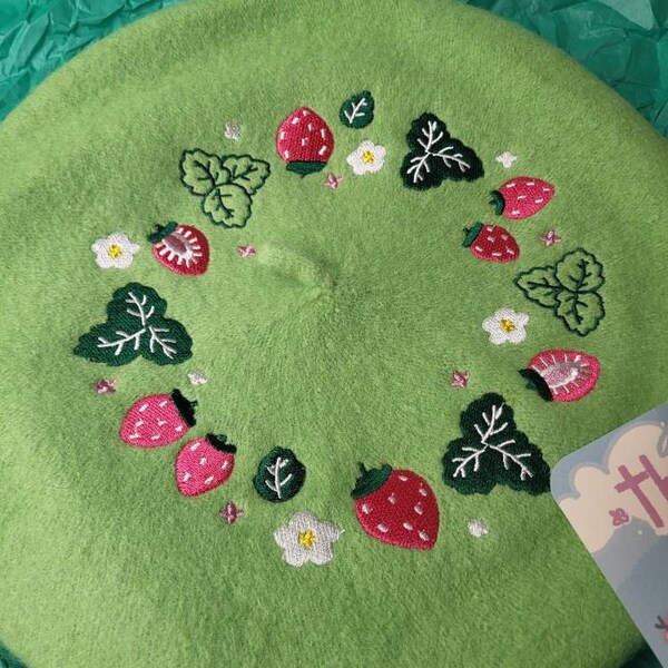 Strawberry Fields Beret - Etsy