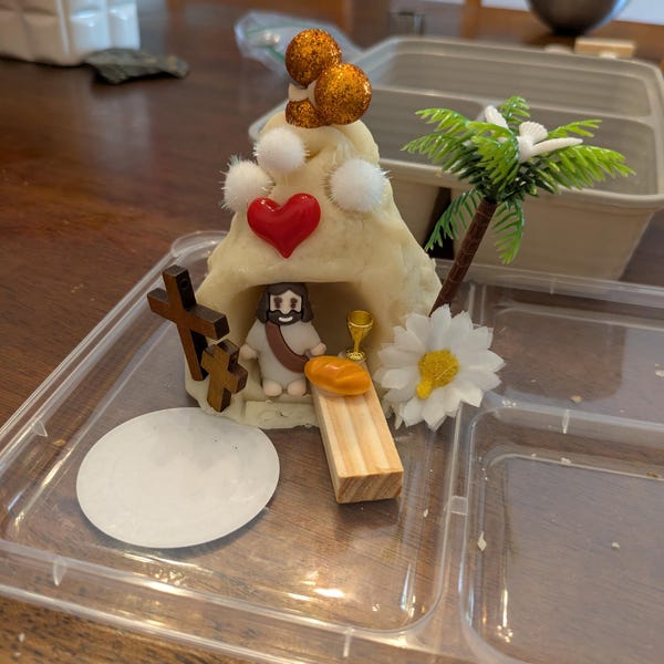 Jesus Easter Story Play Dough Sensory Kit – Faith-based Activity | Long ...