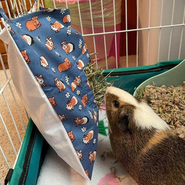 Large Hay Bag for Rabbits, Large Hay Bag for Guinea Pig, Handmade Hay ...