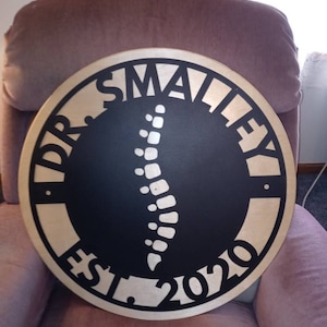 Personalized Chiropractic Sign, Chiropractor Sign, Chiropractor Gift ...