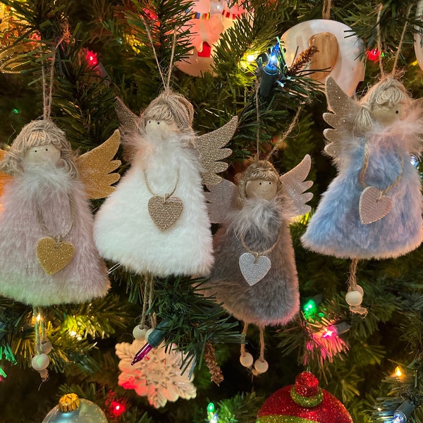 Mini Guardian Angel for Gift Christmas Tree Angel Pendant Handmade ...